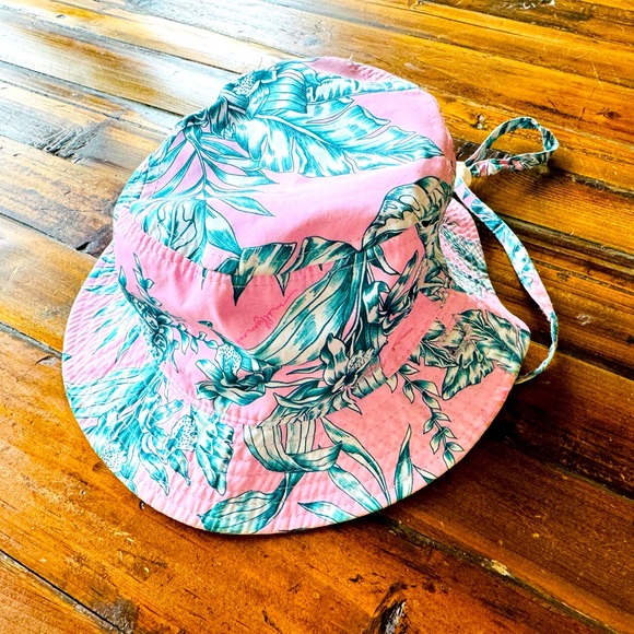 Millymook | Accessories | Millymook Pink Palm Bucket Hat | Poshmark